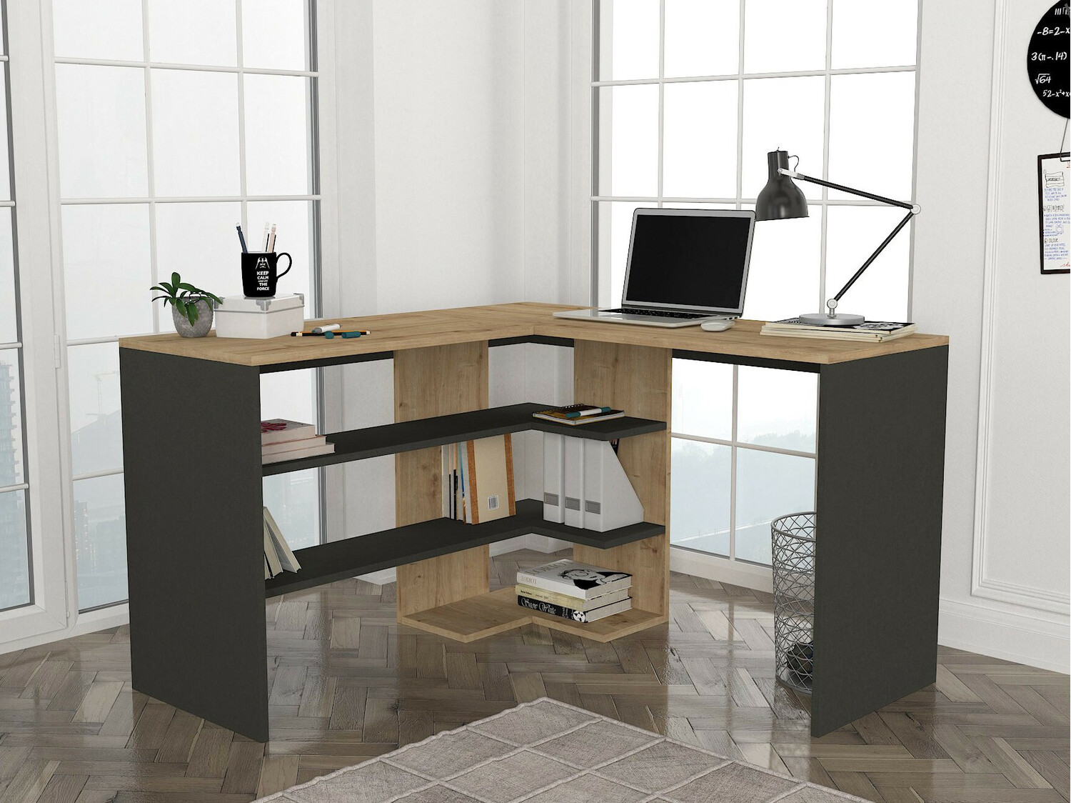 Kampinis darbo stalas Kailua 699 - Darbo stalai | Baldai1.lt